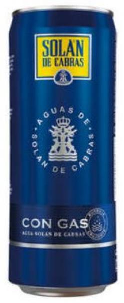 AGUA CON GAS SOLAN DE CABRAS LATA 33CL PACK/CAJA 24U – Voldis Club Madrid
